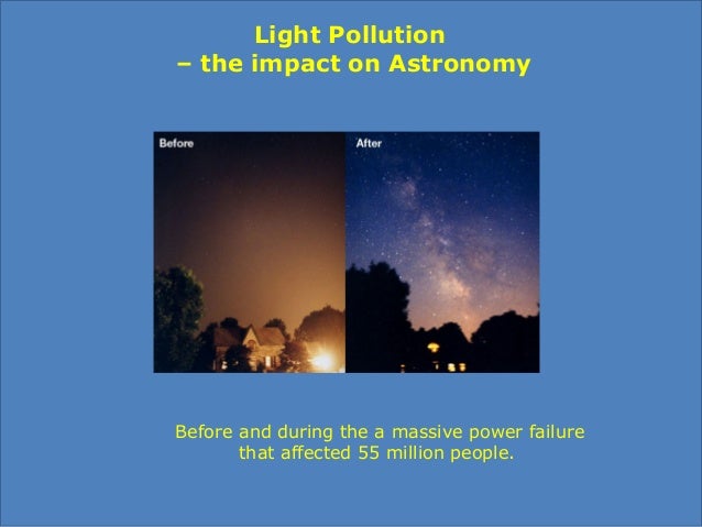 Light Pollution and Astronomy by Dr Michael Elves