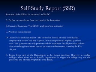 NAAC Accreditation process and benefits for institutions | PPT