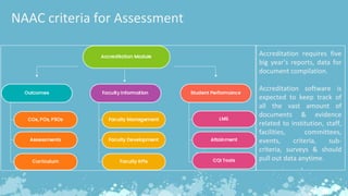 End-to-end NAAC Accreditation process with Creatrix Campus ...