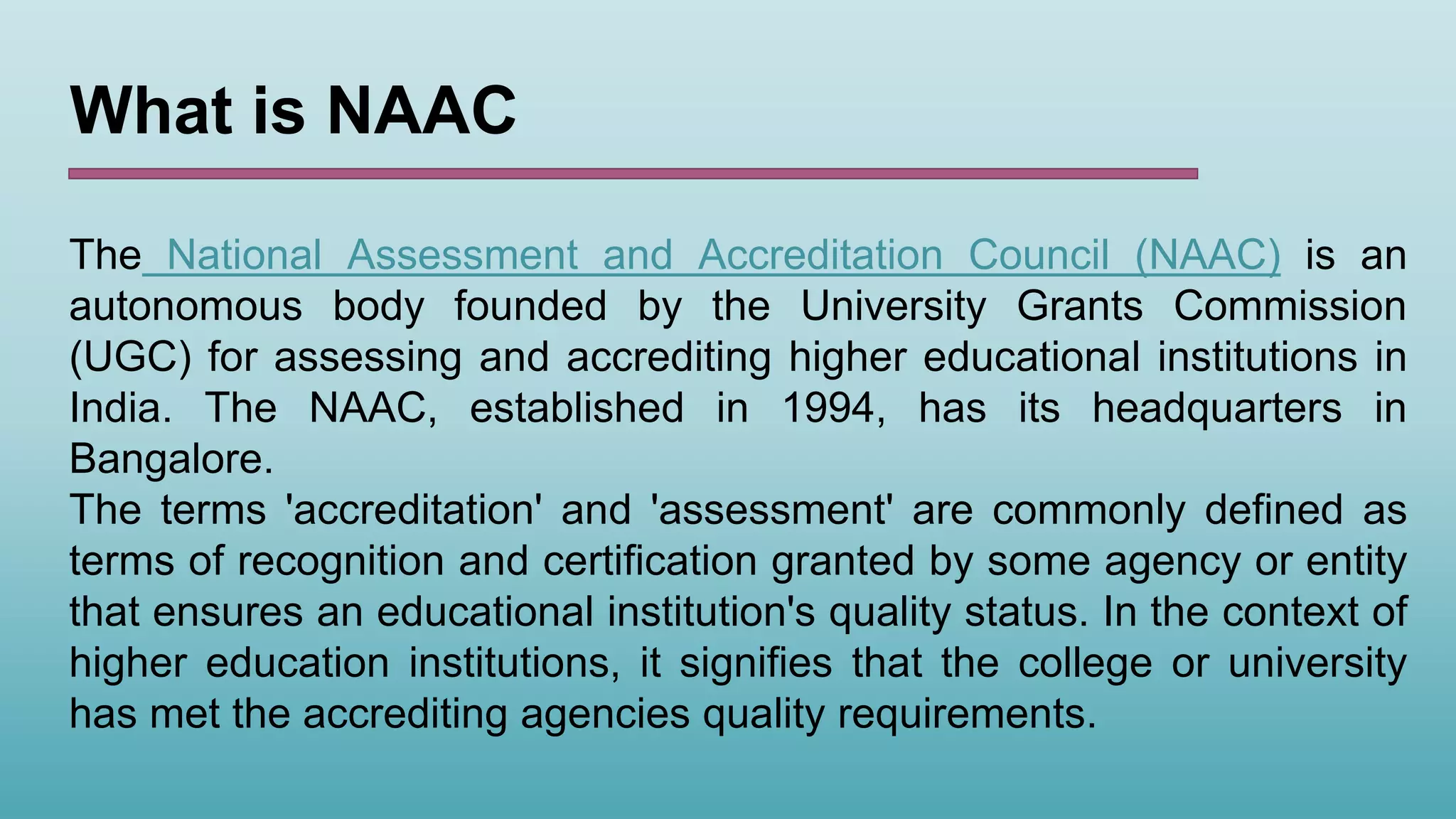 Naac criteria | PPTX