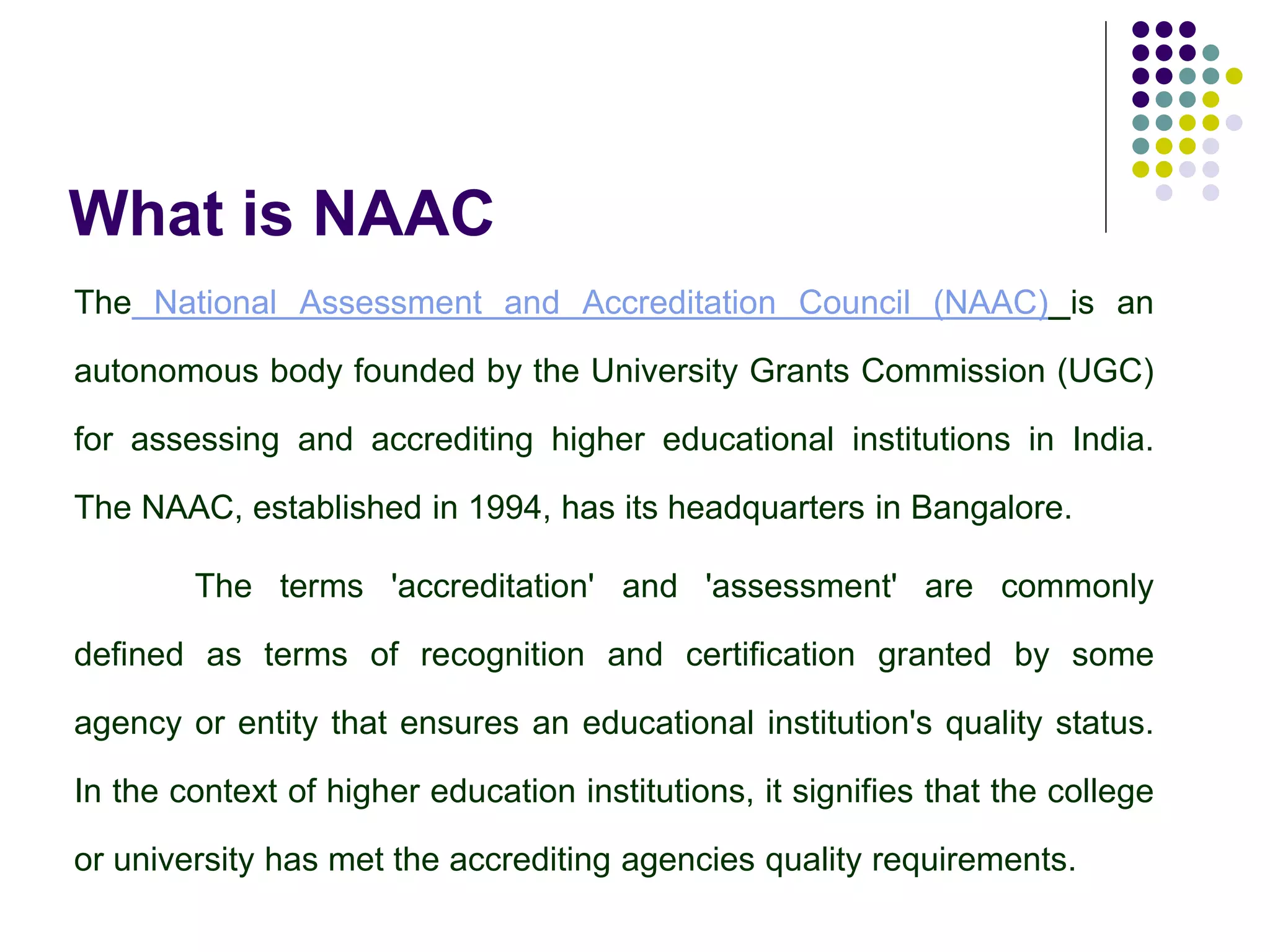 Naac criteria | PPTX