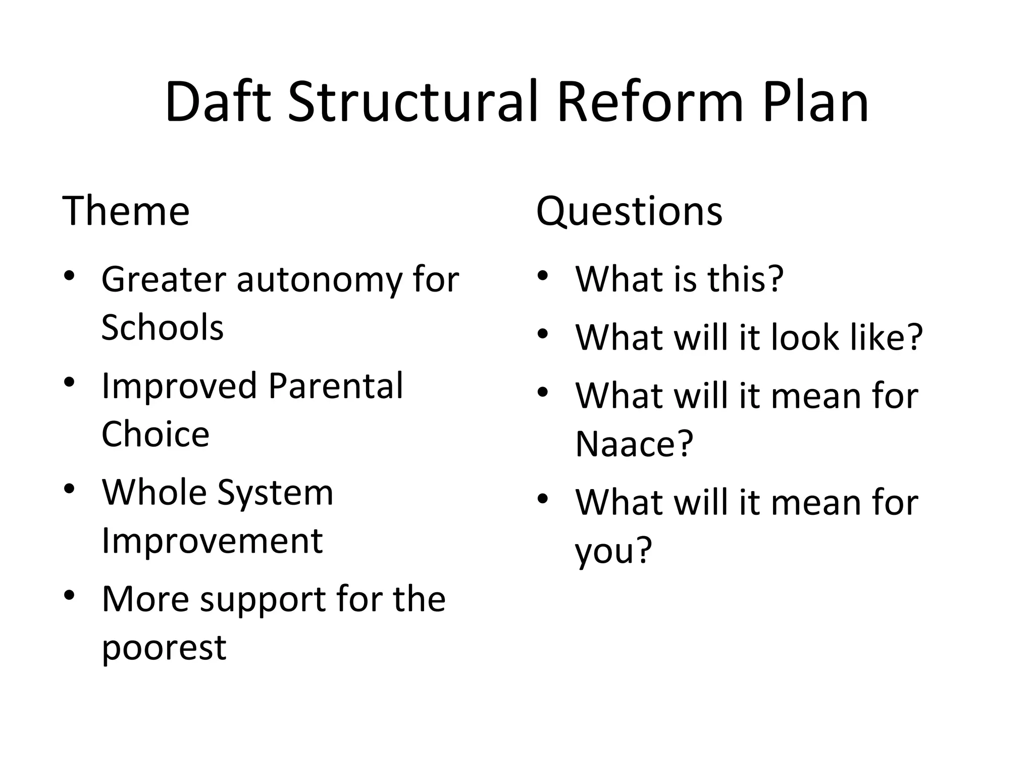 Naace think tank presentation | PPT