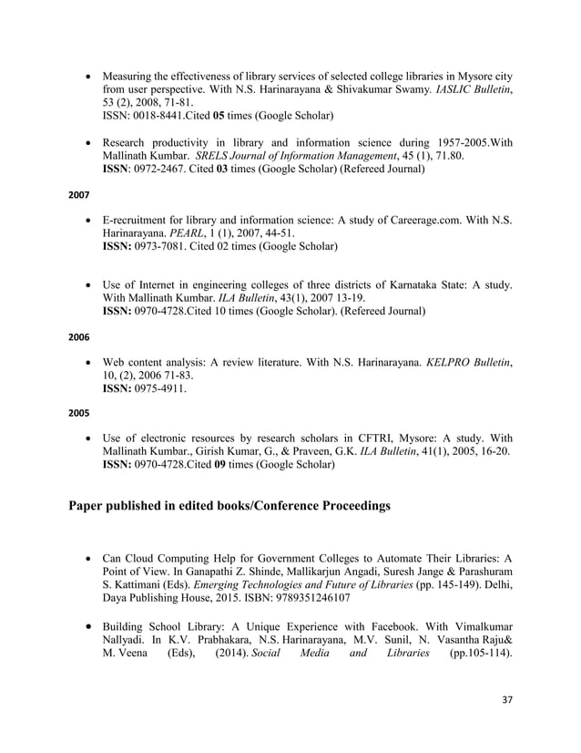 NAAC Library Report-GFGC Periyapatna | PDF