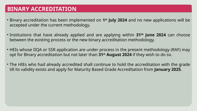 NAAC New Assessment & Accreditation Framework 2024 | PPTX