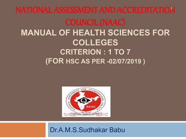 A Brief expression on National Assessment and Accreditation Council ...