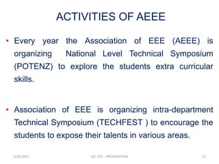 NAAC presentation EEE department | PPTX