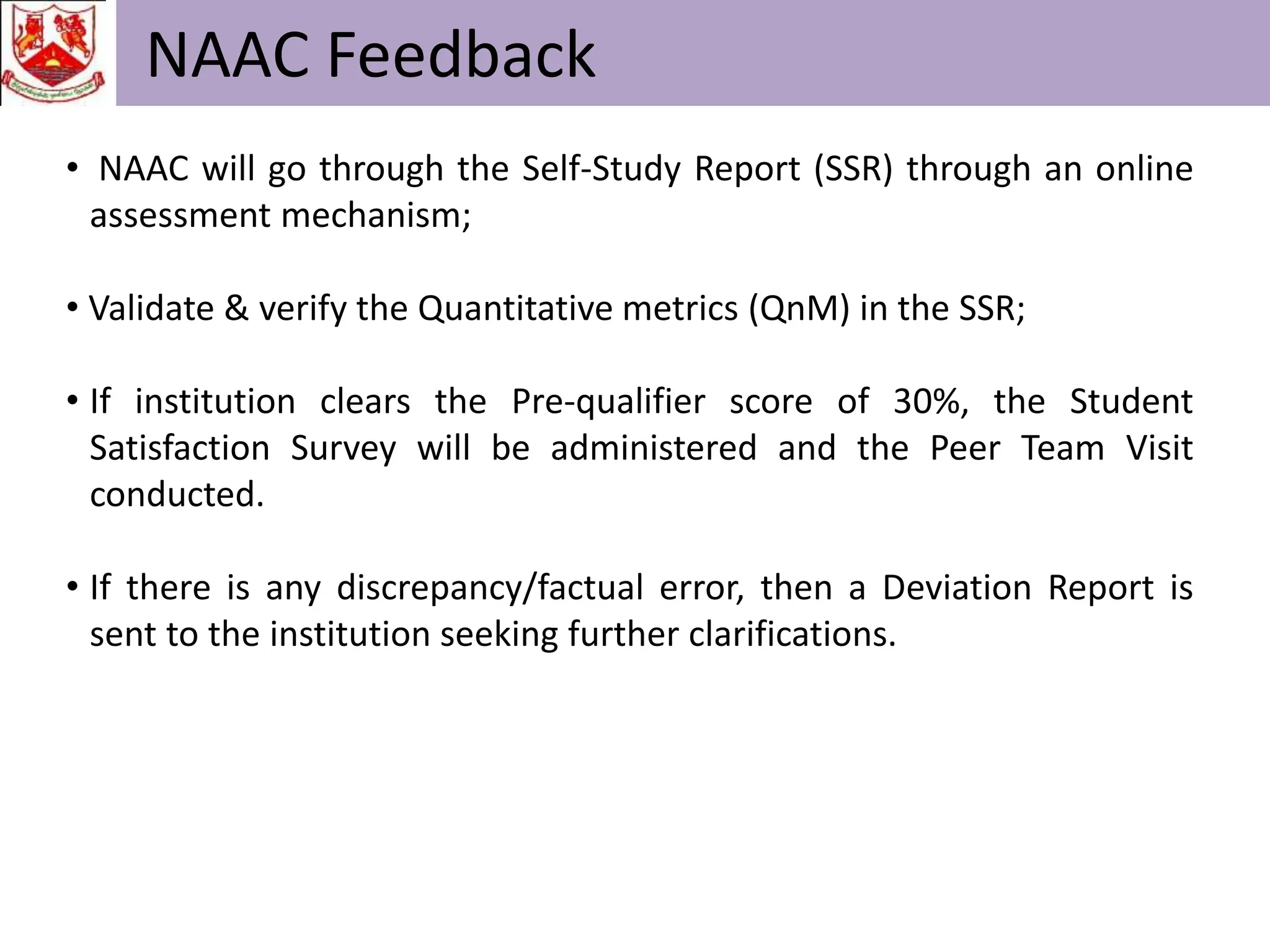 NAAC REFORMS IN ACCREDITATION 2024 | PPTX