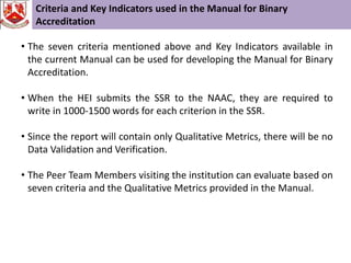 NAAC REFORMS IN ACCREDITATION 2024 | PPTX