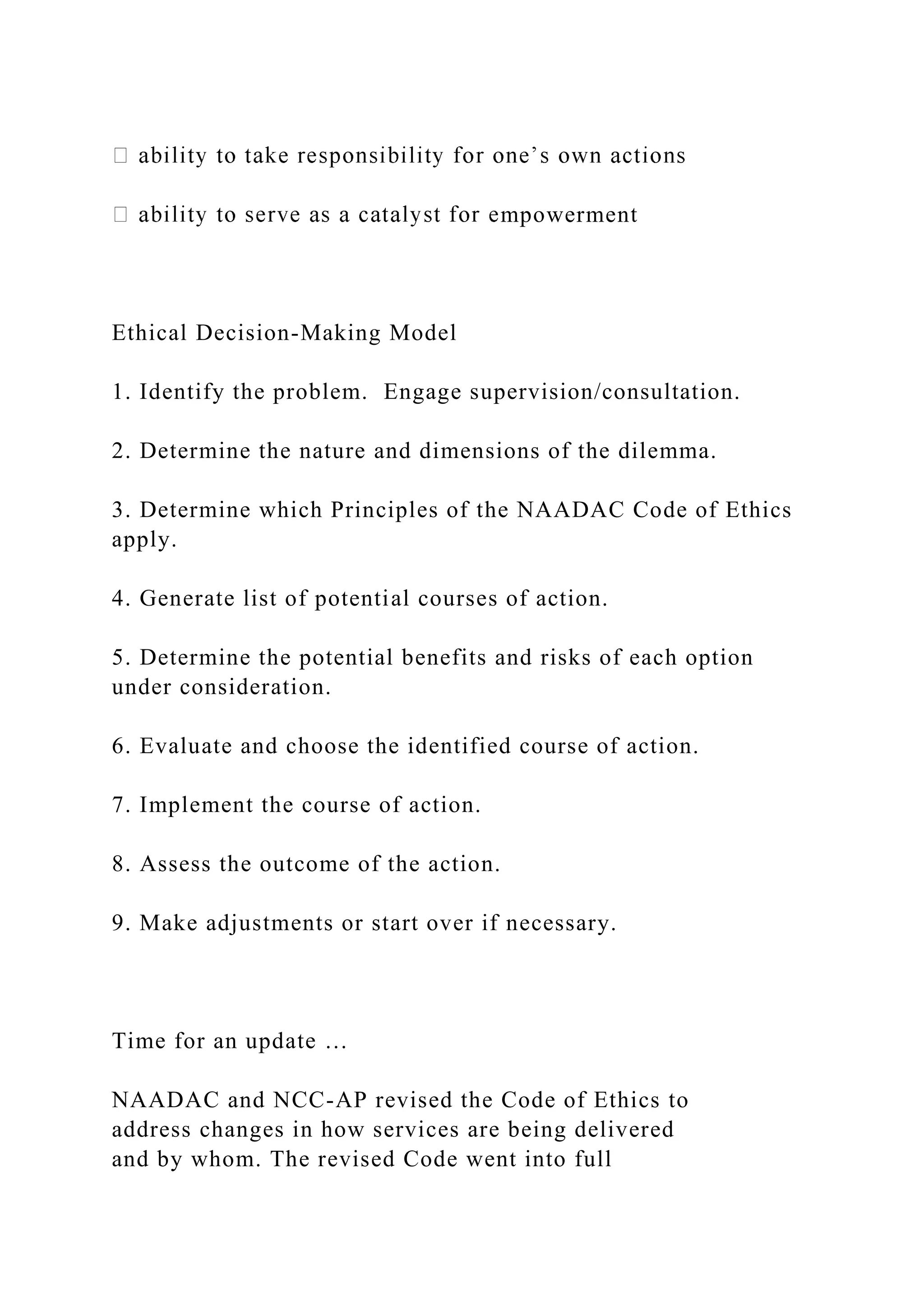NAADAC Code of EthicsPart I Overview of the 2016 Revised C.docx