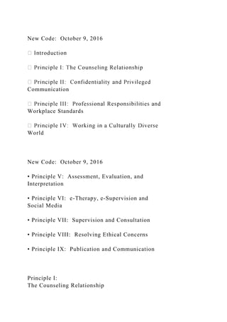 NAADAC Code of EthicsPart I Overview of the 2016 Revised C.docx