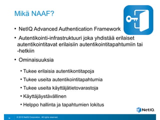 NetIQ Advanced Authentication | PPT