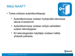 NetIQ Advanced Authentication | PPT