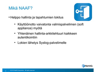 NetIQ Advanced Authentication | PPT
