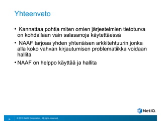 NetIQ Advanced Authentication | PPT
