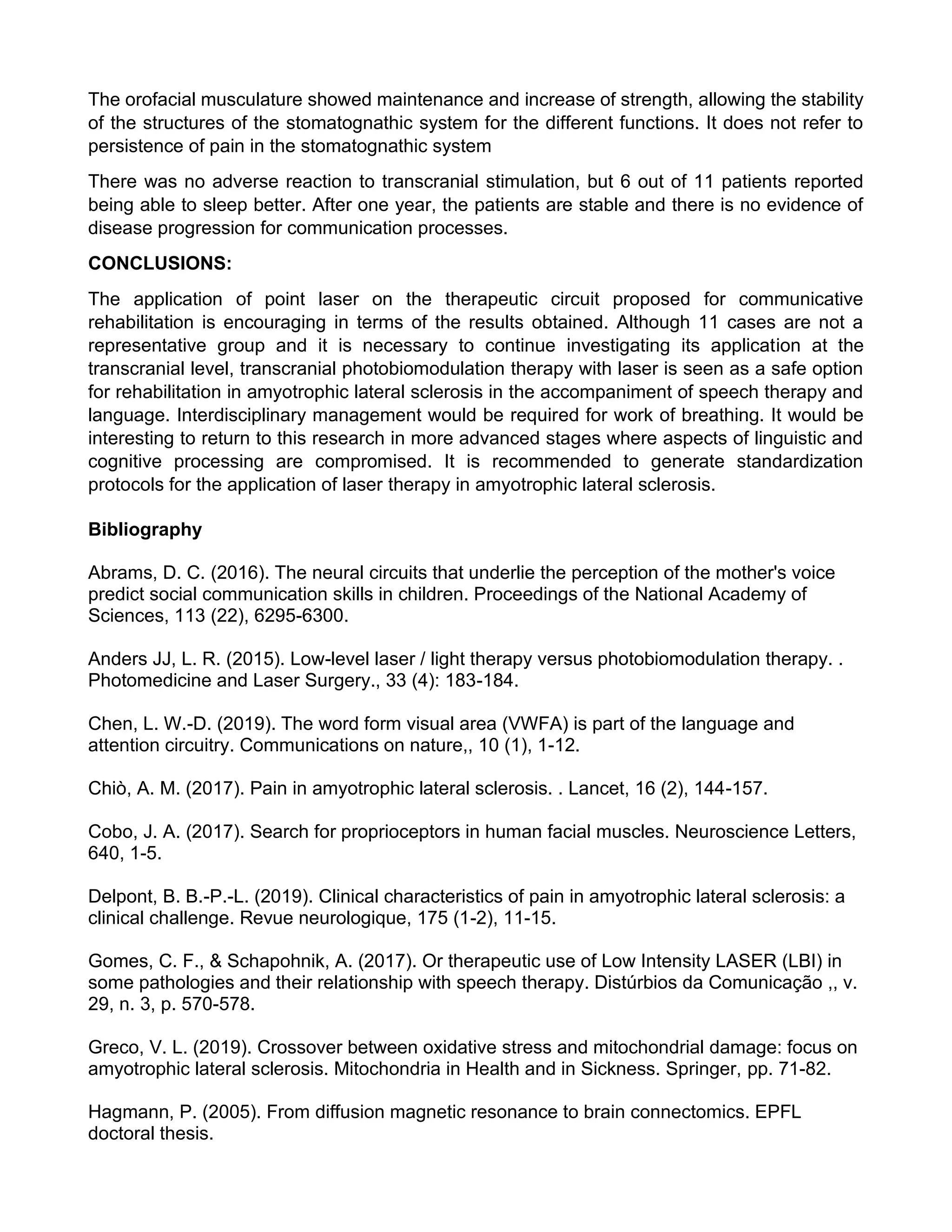 TRANSCRANIAL LASER PHOTOBIOMODULATION THERAPY IN PATIENTS WITH ...