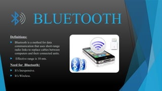 Bluetooth in Communication Protocol.pptx