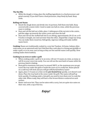 Peshwari naan recipe | PDF