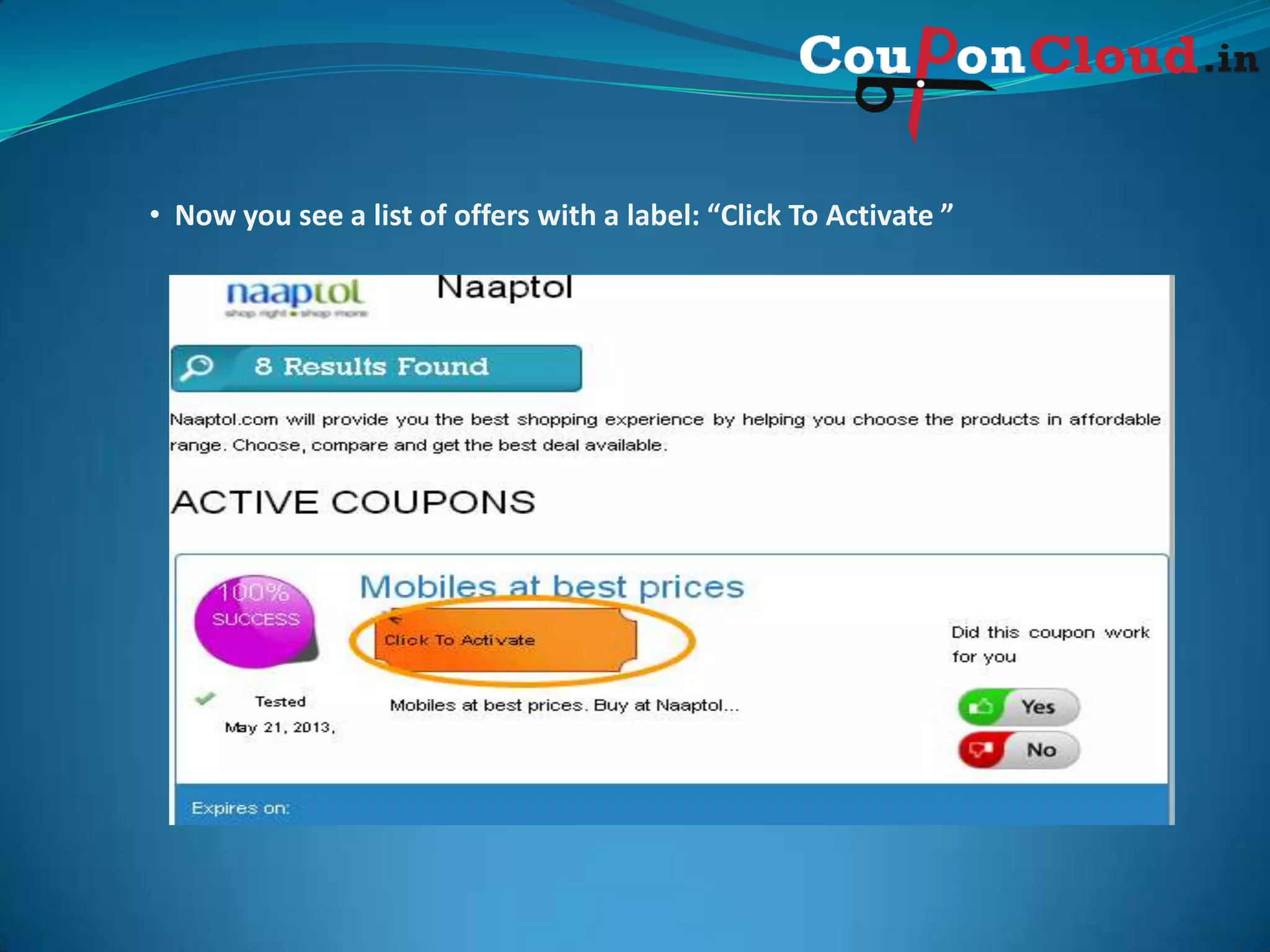 Naaptol Coupon Codes From CouponCloud | PPT