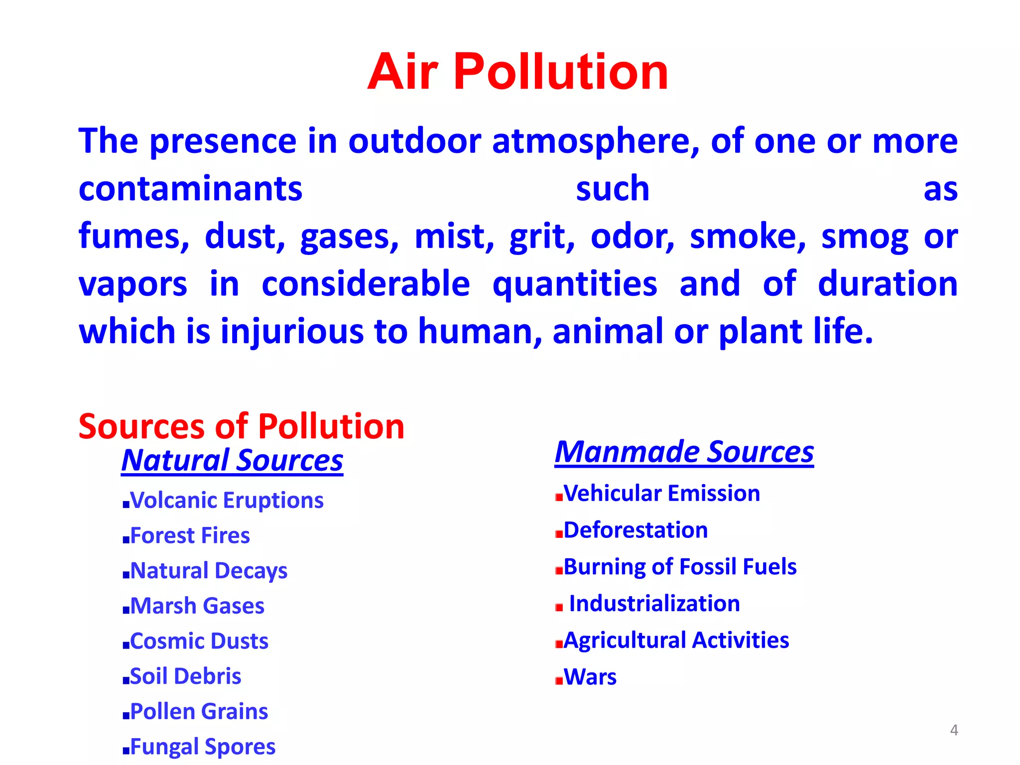 SIGNIFICANCE OF PROGRESSIVE REVISIONS OF NATIONAL AMBIENT AIR QUALITY ...