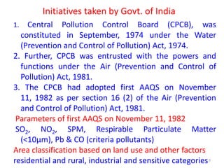 SIGNIFICANCE OF PROGRESSIVE REVISIONS OF NATIONAL AMBIENT AIR QUALITY ...