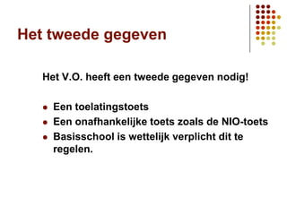 Naar het vo schoolverlaters nio | PPTX