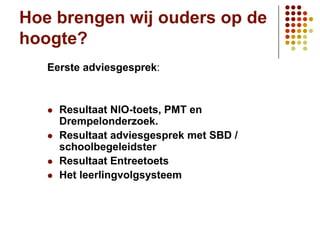 Naar het vo schoolverlaters nio | PPTX