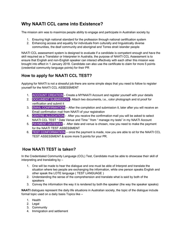 Do you know what NAATI is? | PDF