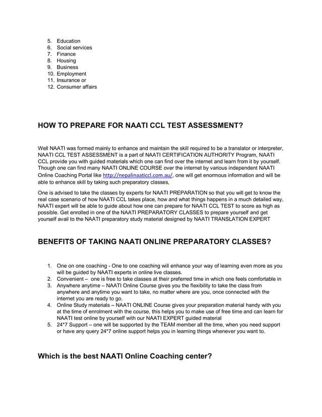 Do you know what NAATI is? | PDF