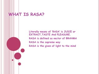 Importance of Naav Rasa in Dance (Kathak Dance) | PPT
