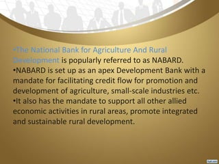 NABARD by suresh kumar panda | PPTX