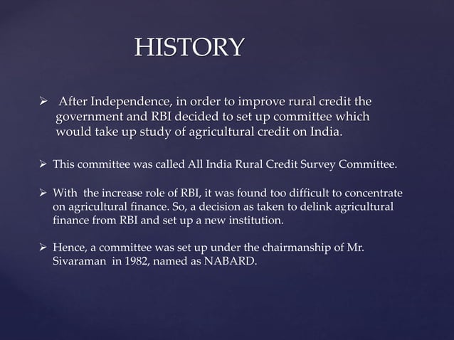 NABARD - National Bank For Agriculture And Rural Development | PPT