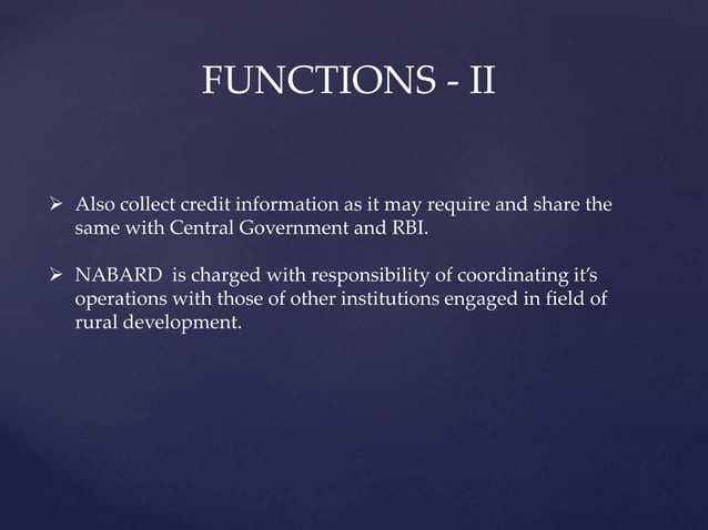 NABARD - National Bank For Agriculture And Rural Development | PPT