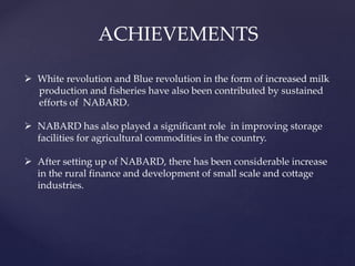 NABARD - National Bank For Agriculture And Rural Development | PPTX