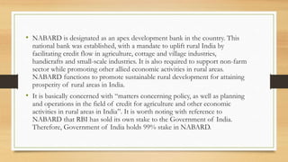 Nabard | PPTX | Agriculture | Industries