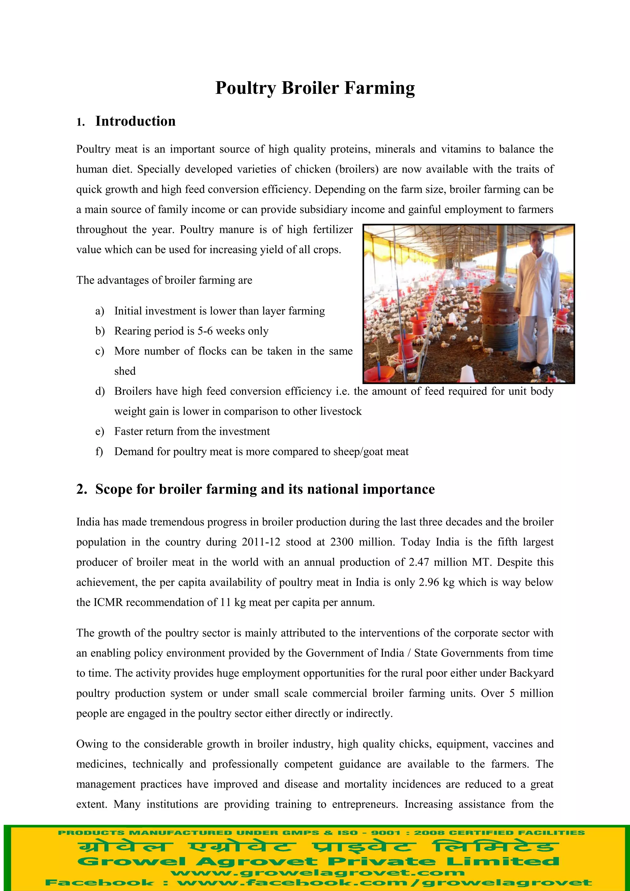 Nabard Broiler Farming Project | PDF