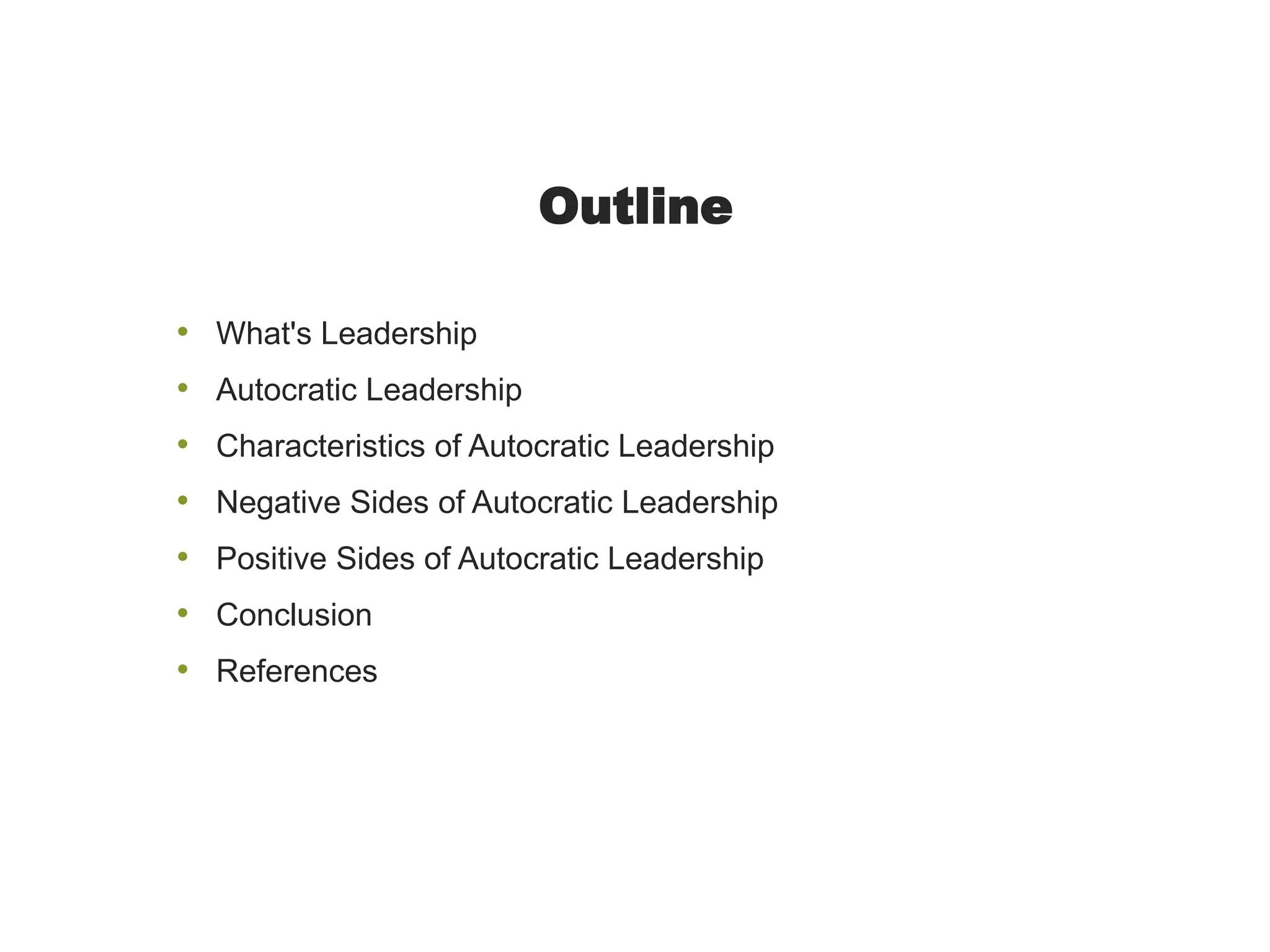 Autocratic Leadership | PPTX