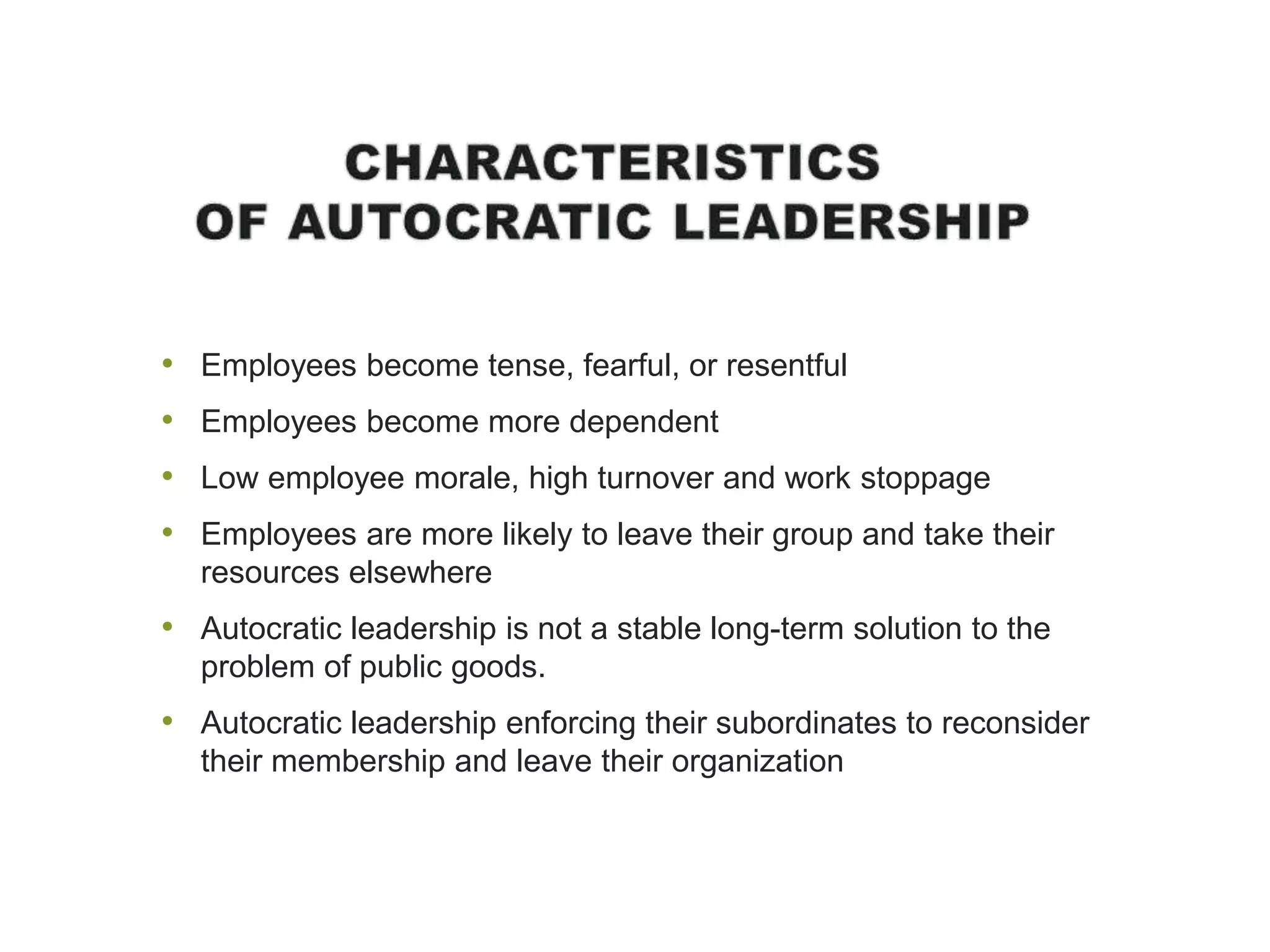 Autocratic Leadership | PPTX
