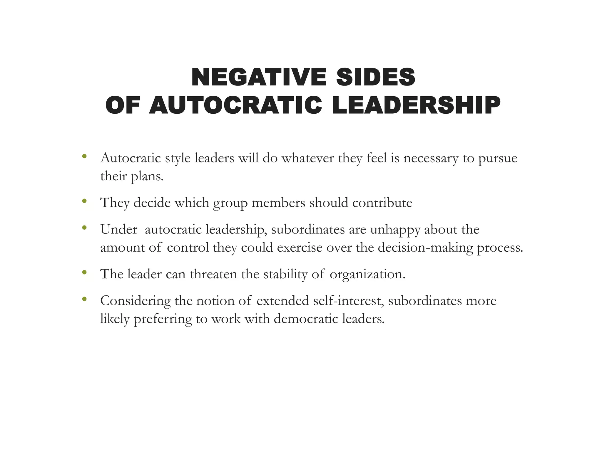 Autocratic Leadership | PPTX