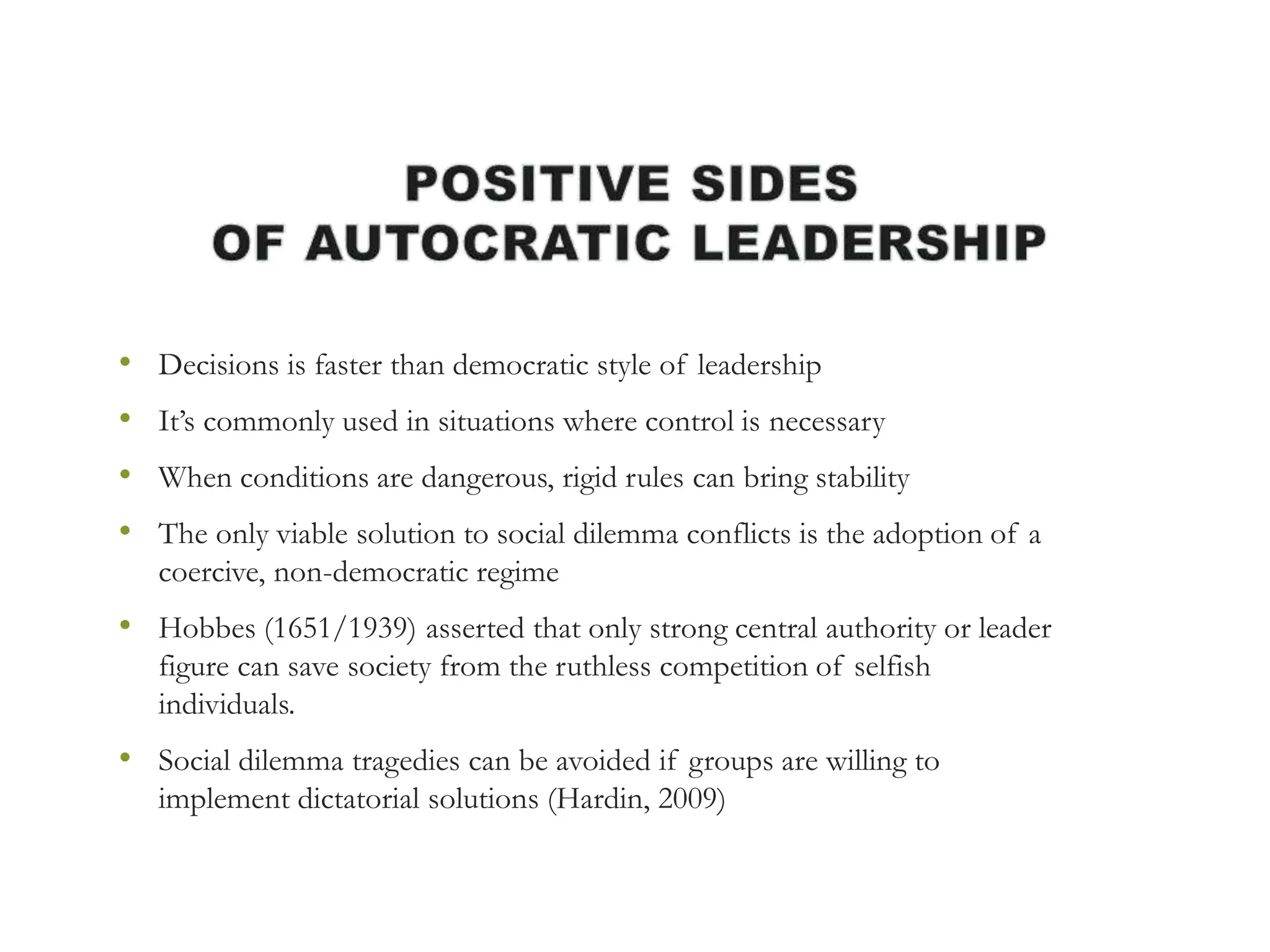Autocratic Leadership | PPTX