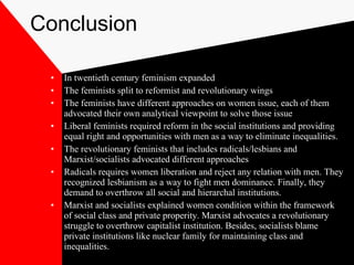 Feminist Social and Political Thought | PPT
