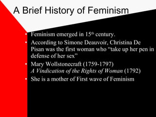 Feminist Social and Political Thought | PPT