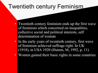 Feminist Social and Political Thought | PPT