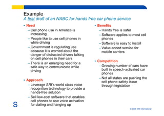 SRI's "NABC" Approach | PDF