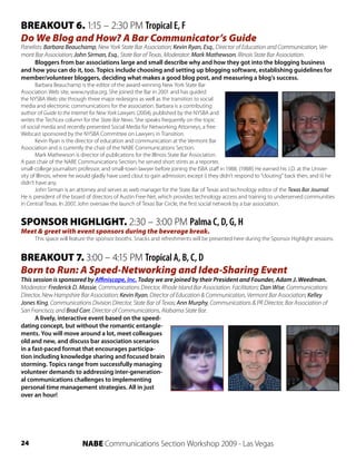 NABE Communications Section - Event Program | PDF