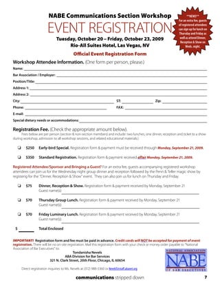 NABE Communication Section Workshop - Event Information & Registration ...