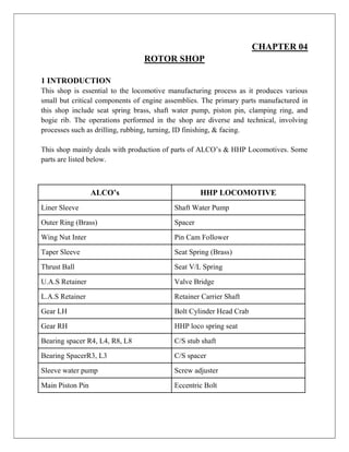 BLW vocational training mechanical production workshop report. | PDF