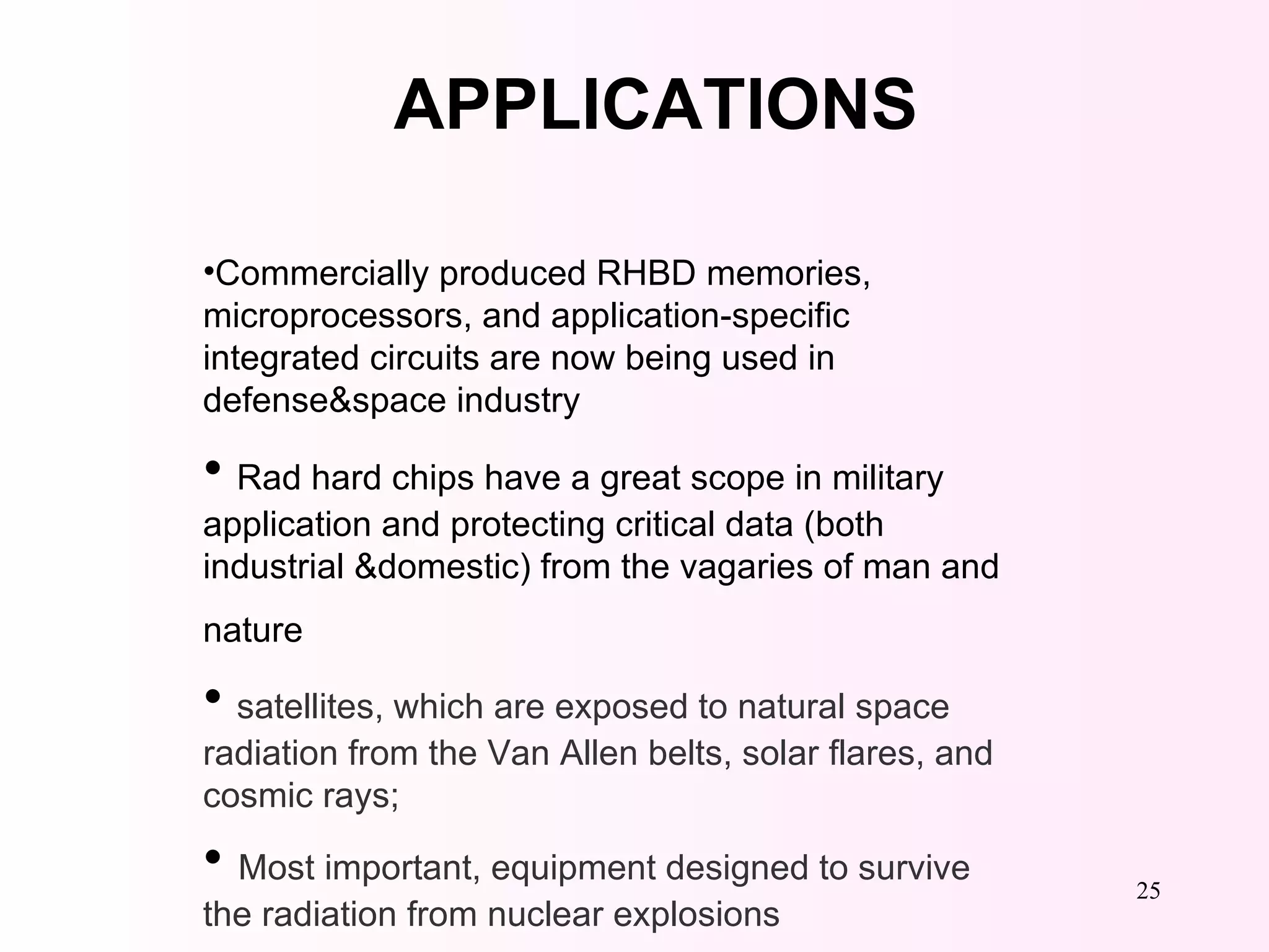 RADIATION HARDENED CHIPS | PPT