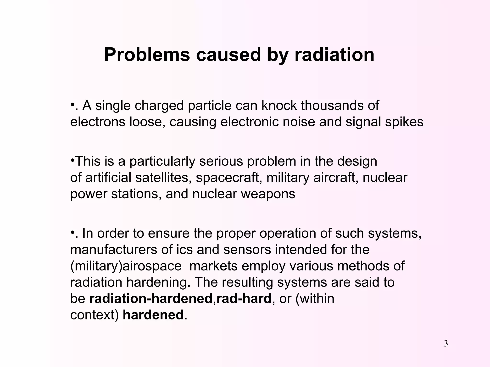 RADIATION HARDENED CHIPS | PPT