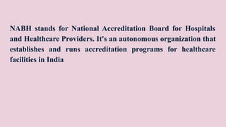 National Accreditation Board for Hospital and Health care providers | PDF