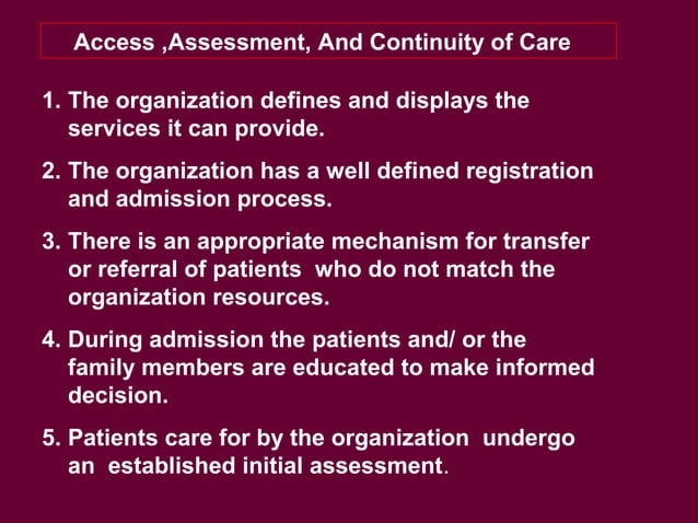 INTRODUCTION TO NABH STANDARDS | PPT | Healthcare Industry | Industries